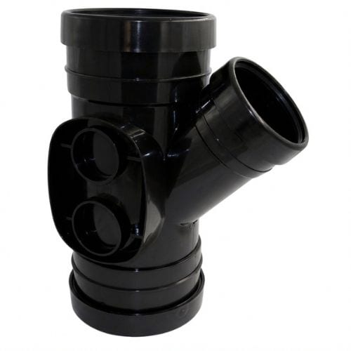 Aquaflow 160mm Double Socket Tee Branch | The Plastic Centre